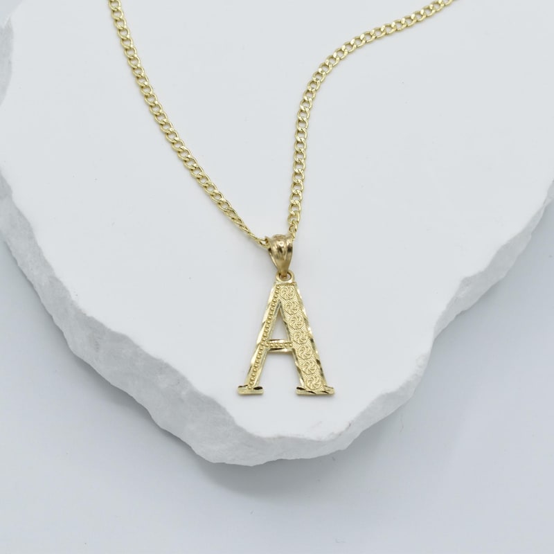 Alphabet Chain Necklace - Etsy