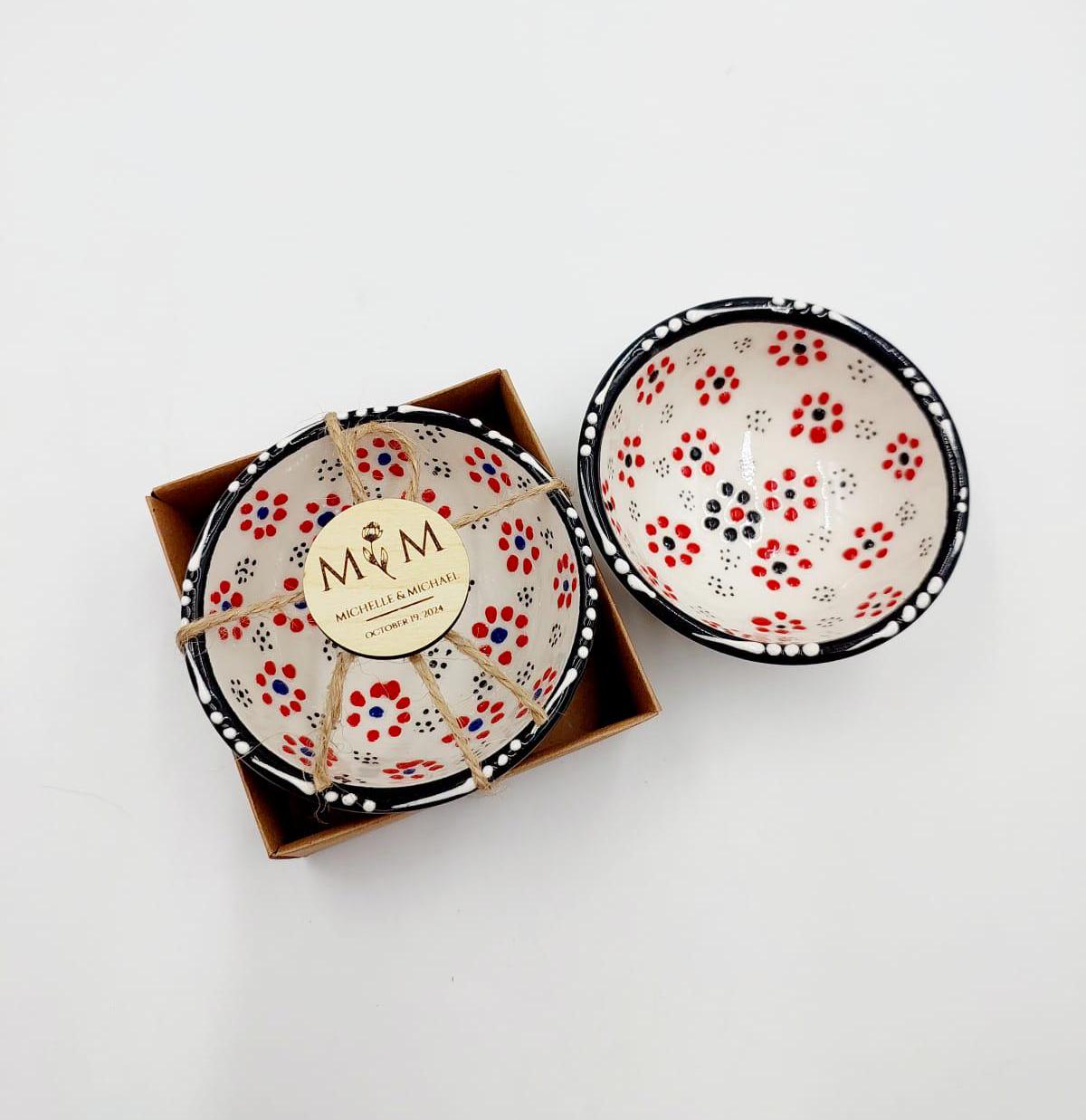 Personalized Ceramic Wedding Gift Bowls, Turkish Porcelain Bowls ...