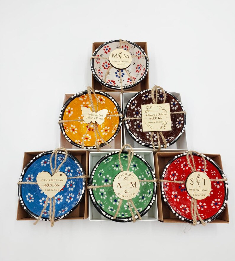 Personalized Ceramic Wedding Gift Bowls, Turkish Porcelain Bowls ...