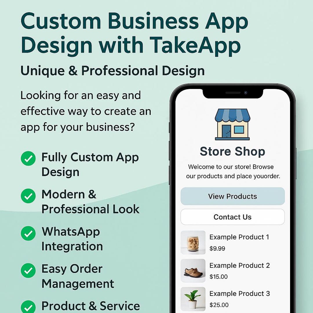 Custom Business App Design With Takeapp | Unique & Professional Design ...