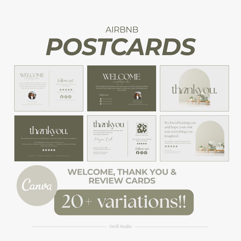 Welcome Postcard - Etsy