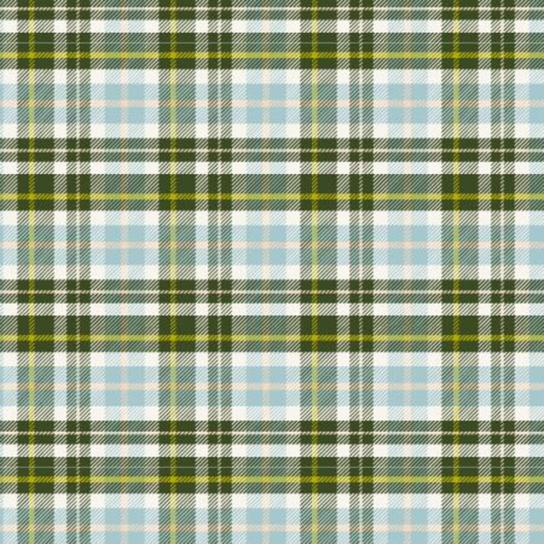 Whimsy and Lore - Clad in Plaid - It's Going to Be A Great Day Fabric ...