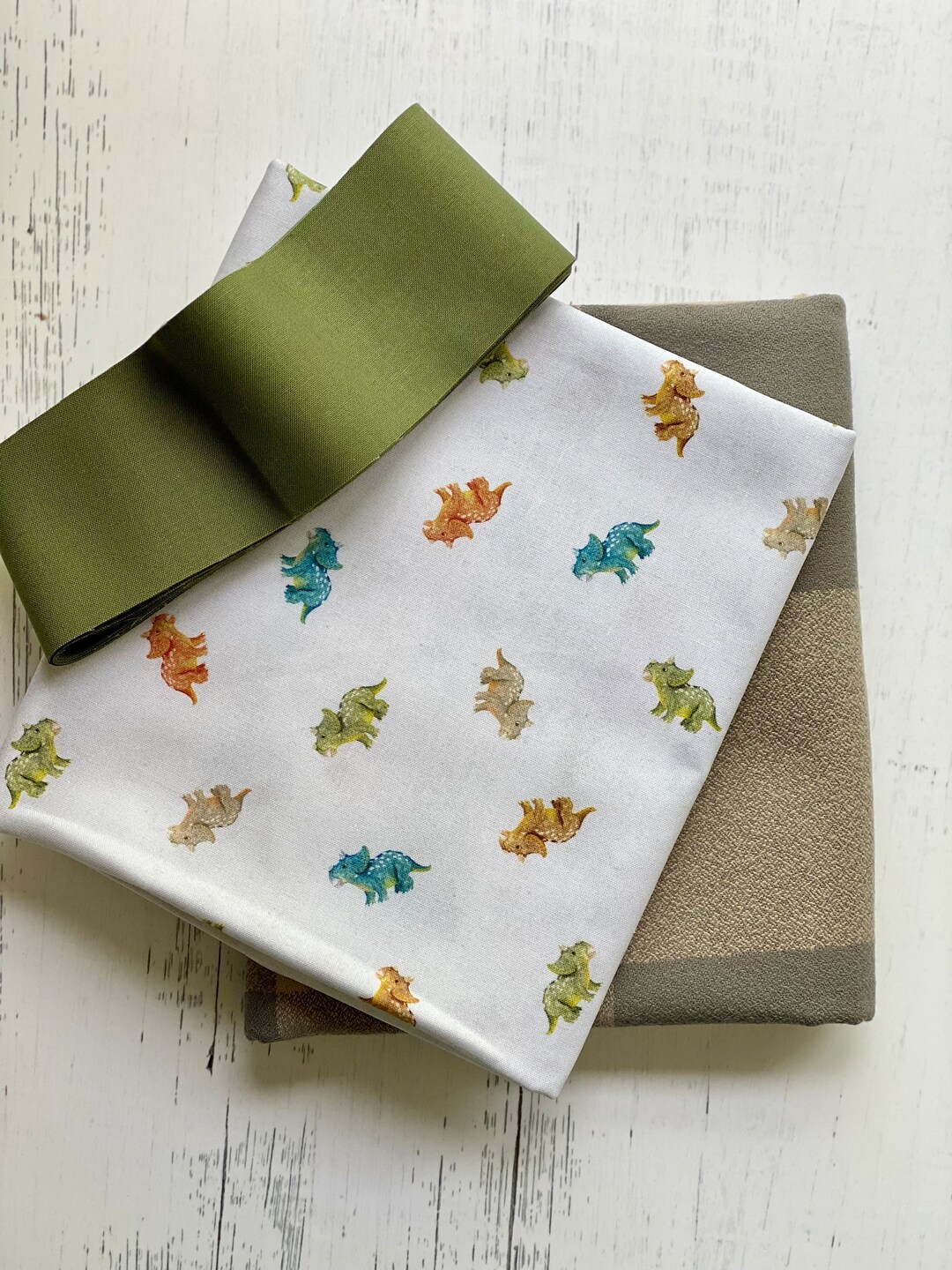 Baby/children's Tiny Triceratops Whole Cloth Quilt Kit - Etsy