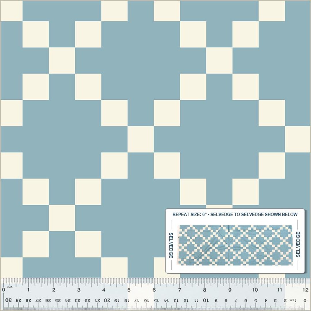 Nine Patch Blue From Perfect Points Collection by Whistler Studios for Windham Fabrics - Etsy