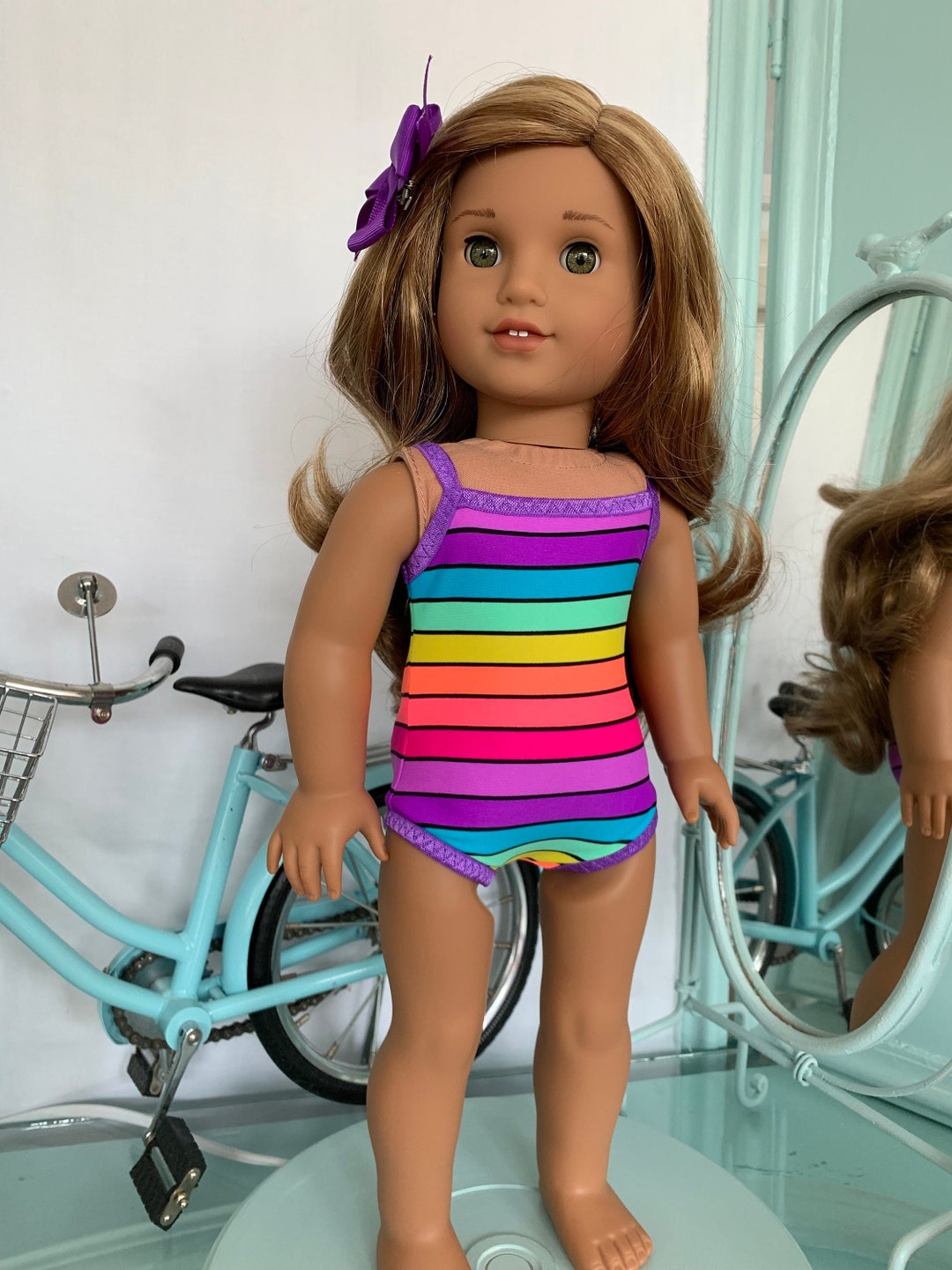 American Made Doll Swimsuit To Fit 18 Inch Dolls Such As American Girl Etsy