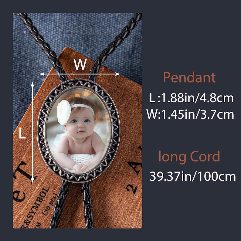 Personalized Photo Bolo Tie, Custom Wedding Bolo Ties, Western Leather ...