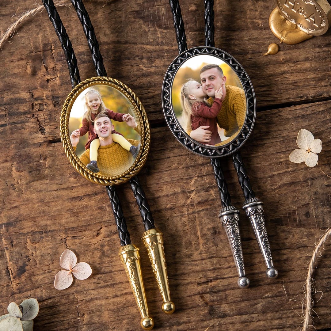 Personalized Bolo Ties, Custom Bolo Ties With Leather Cord, Wedding ...