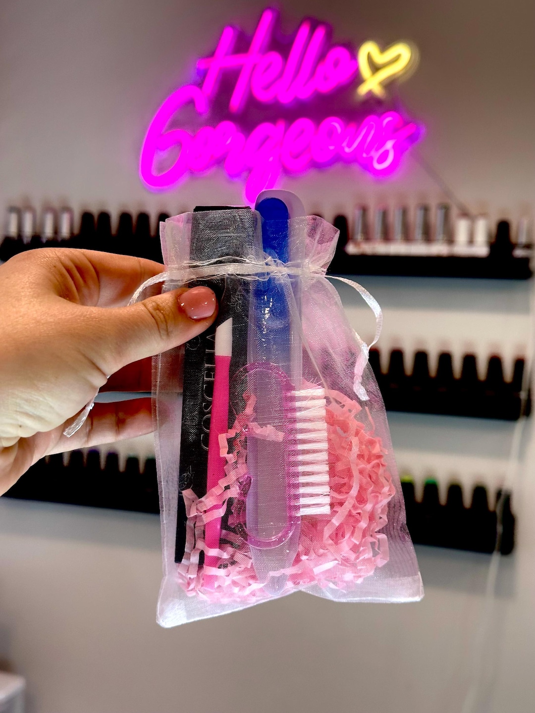 New Client Nail Gift Bag | Nail Salon Client Thank You Kit | Nail Care Package | Manicure ...