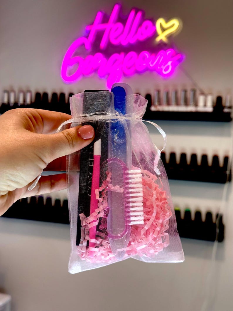 New Client Nail Gift Bag | Nail Salon Client Thank You Kit | Nail Care ...