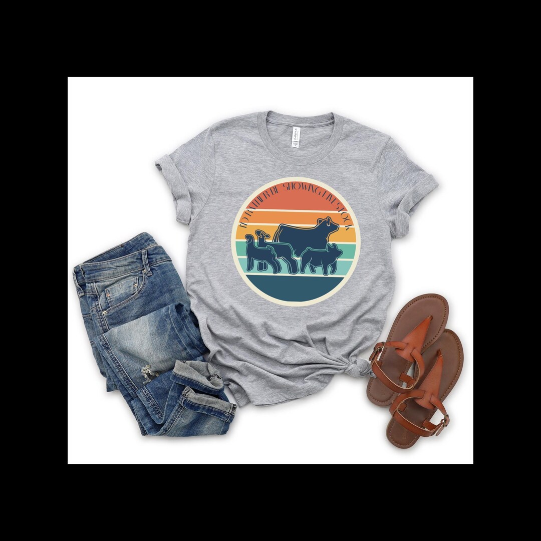 Livestock Show Tee, Farm Animal Graphic Shirt, Stock Show Tshirt, Show ...