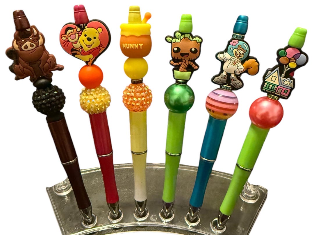 Custom Beaded Pens Characters Theme - Etsy
