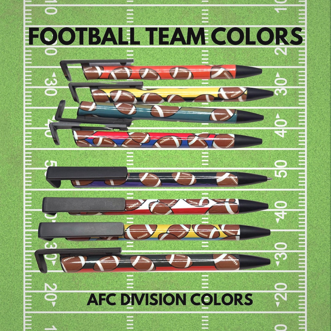 Afc-ballpoint Football Pens - Etsy