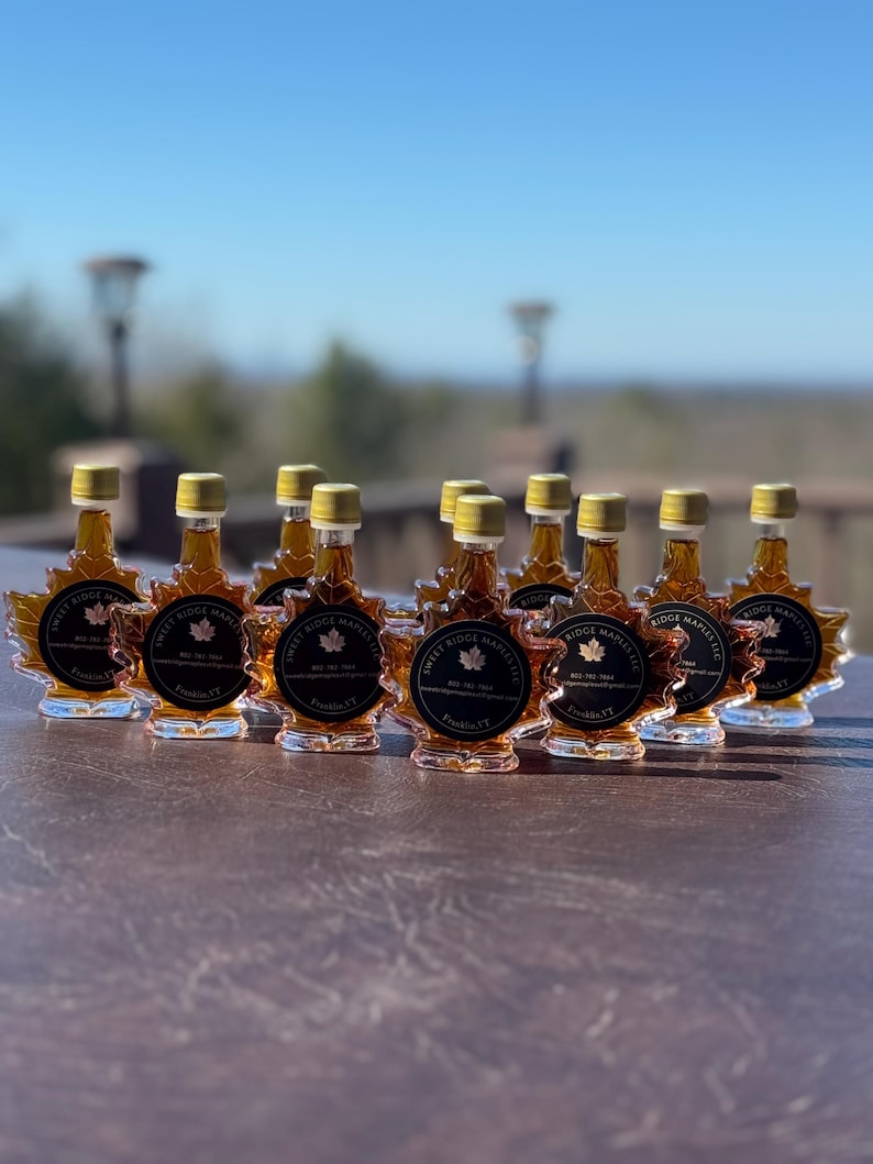 Ten 50ml Glass Maple Leafs Syrup - Etsy