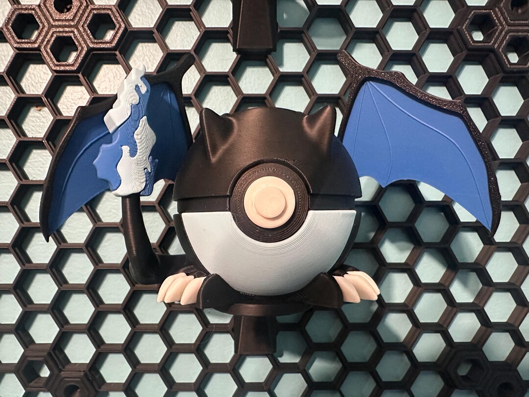 Pokémon TCG Mega Charizard X 3D Printed Pokeball Decor - Etsy
