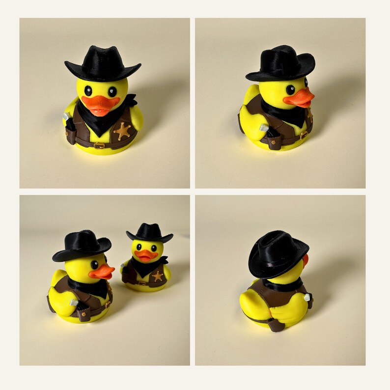 Sheriff Duck 4x4 Ducking Gift Cowboy Hat Dashboard Duck Trail Ride ...