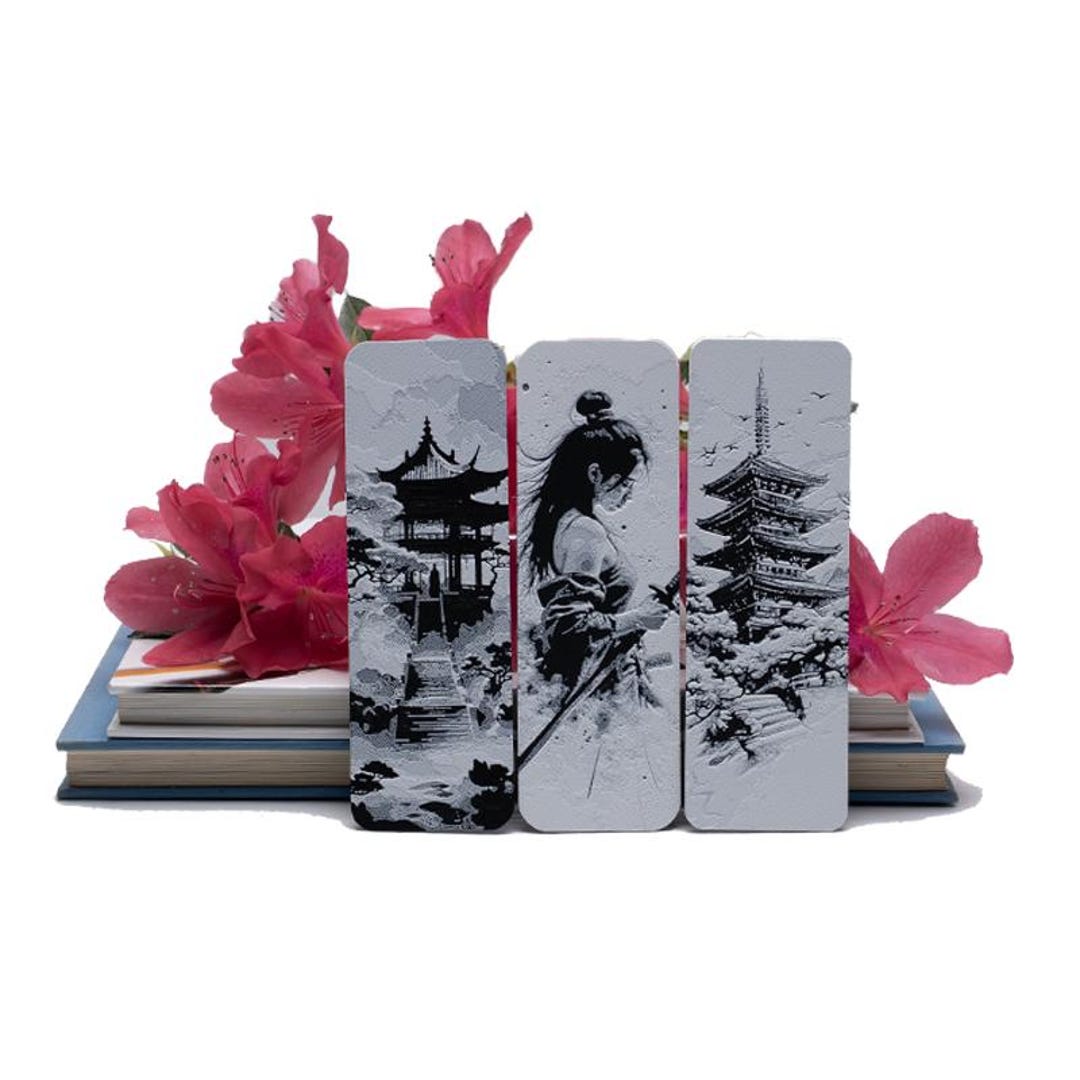 Japanese Inspired Bookmarks - Etsy