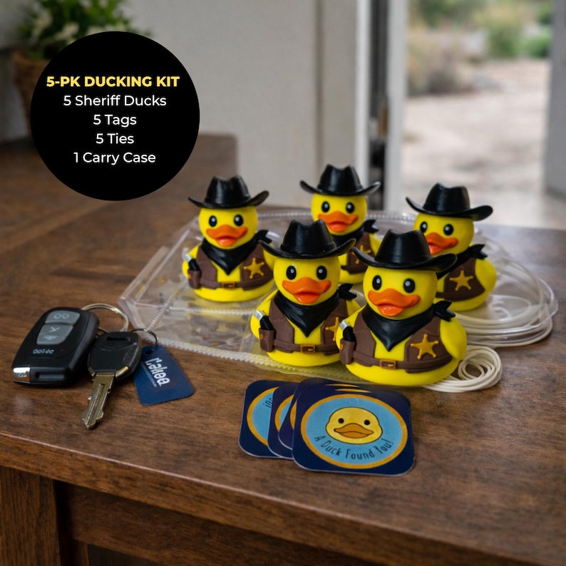 Sheriff Duck 4x4 Ducking Gift Cowboy Hat Dashboard Duck Trail Ride ...