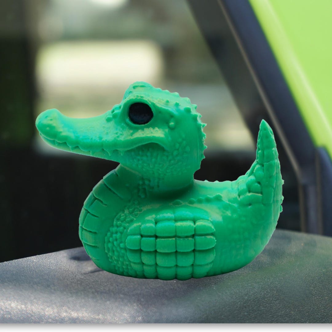 Gator Duck Gift for 4x4 Ducking Fans Florida Swamp Trail Dashboard Duck ...