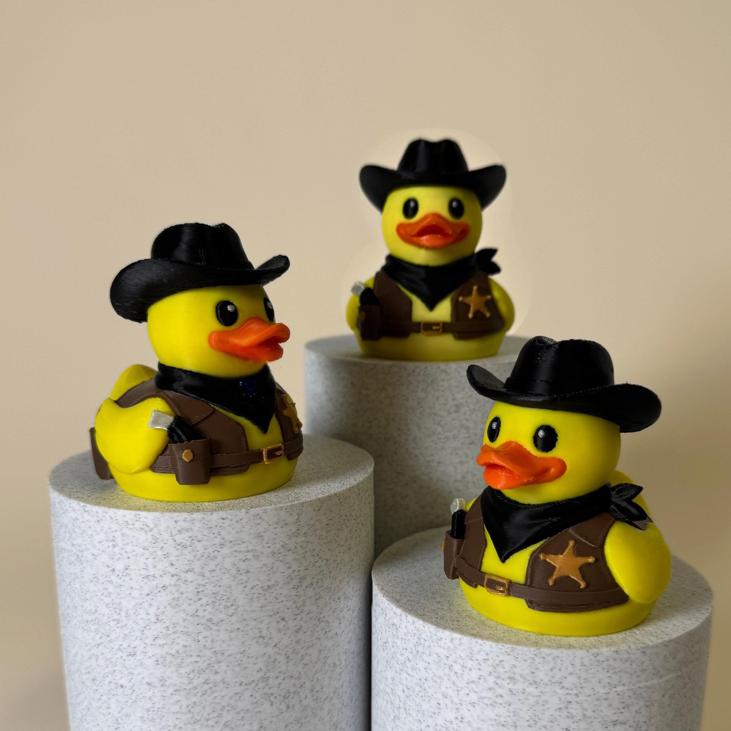 Sheriff Duck 4x4 Ducking Gift Cowboy Hat Dashboard Duck Trail Ride ...