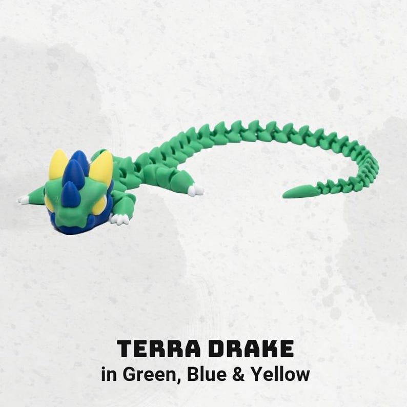 Large Articulating 3D Printed Fantasy Dragon Gift With Egg for Storage ...