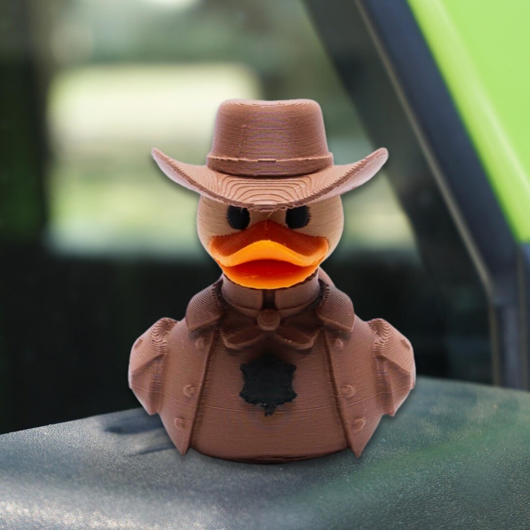 Sheriff Duck Gift for 4x4 Ducking Fans Cowboy Hat Law Duck for Off-road ...