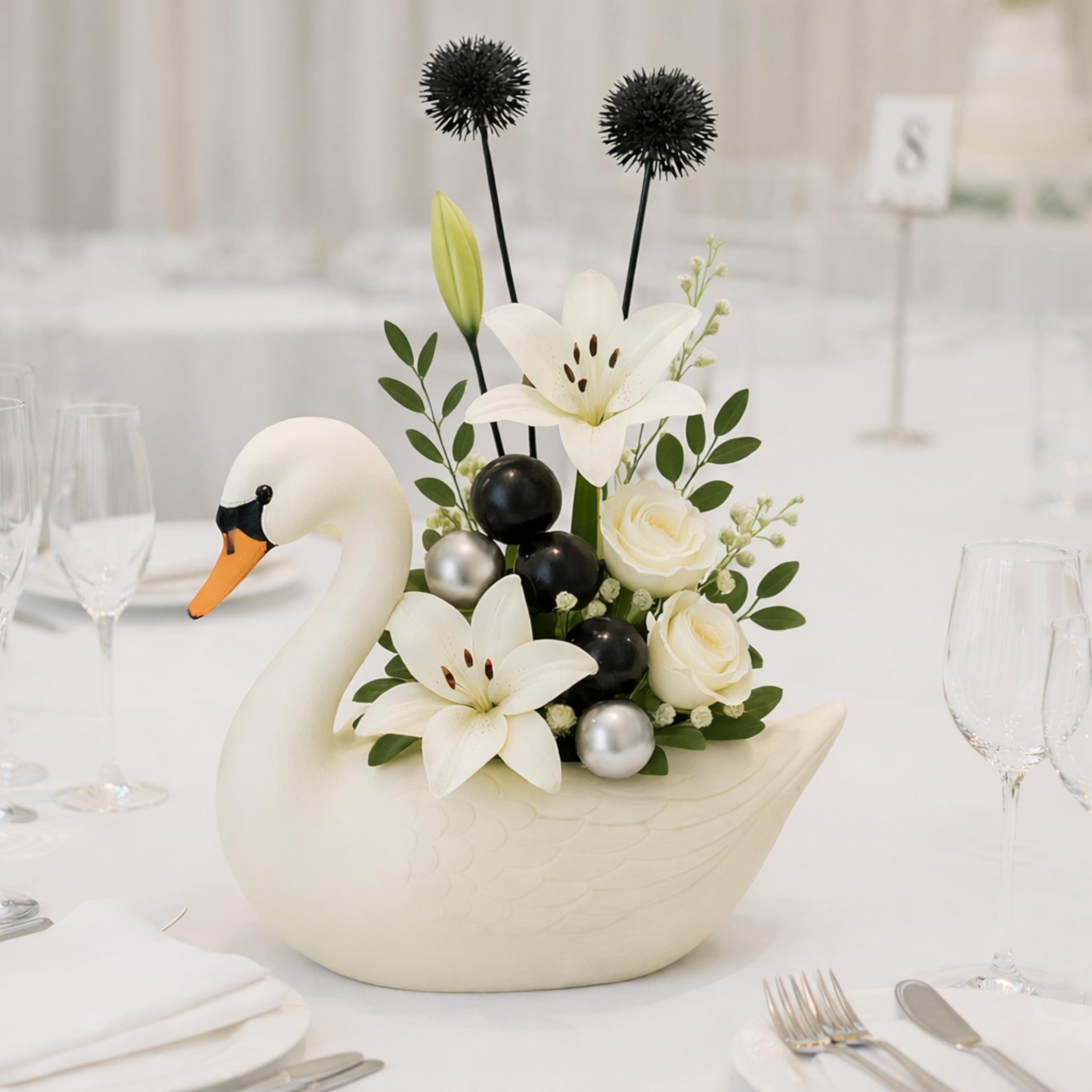 Swan Wedding Centerpiece Romantic Decoration Bridal Shower Sweetheart ...