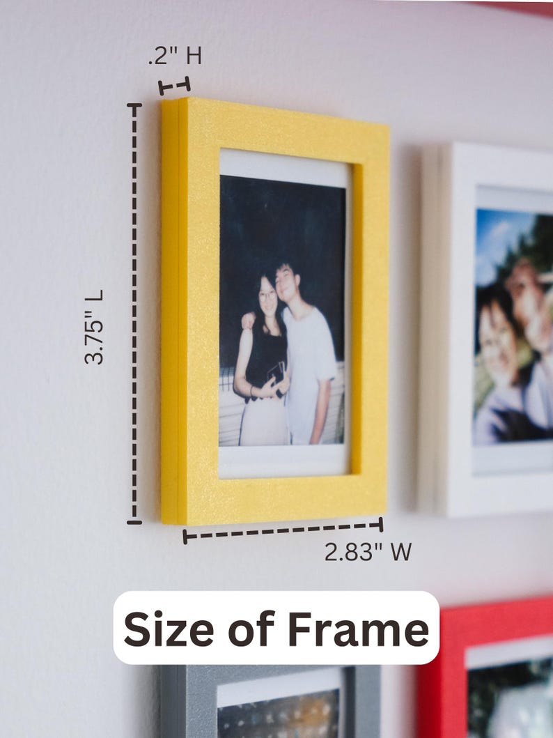 Magnetic Polaroid Frame: Instax Mini Photo Display, Fridge & Wall Safe ...