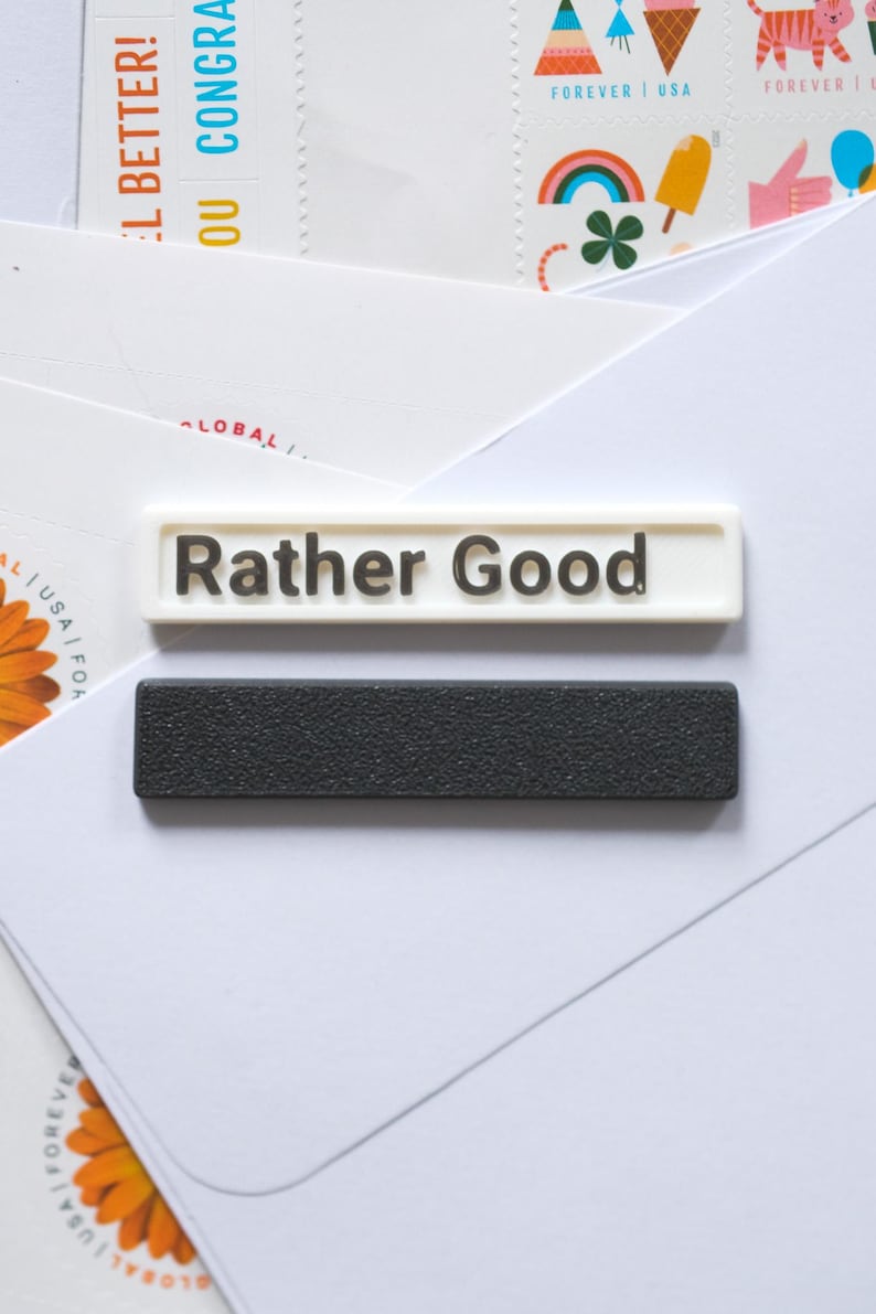 Custom Name Plate for Mailbox With Adhesive Tape - No Junk Mail! - Etsy