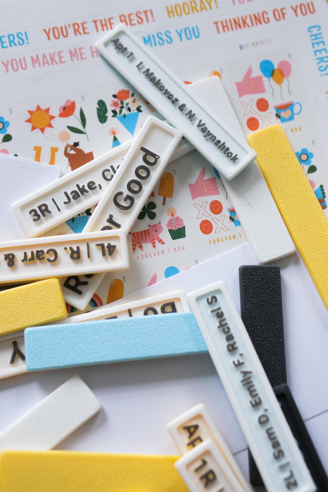 Custom Name Plate for Mailbox With Adhesive Tape - No Junk Mail! - Etsy