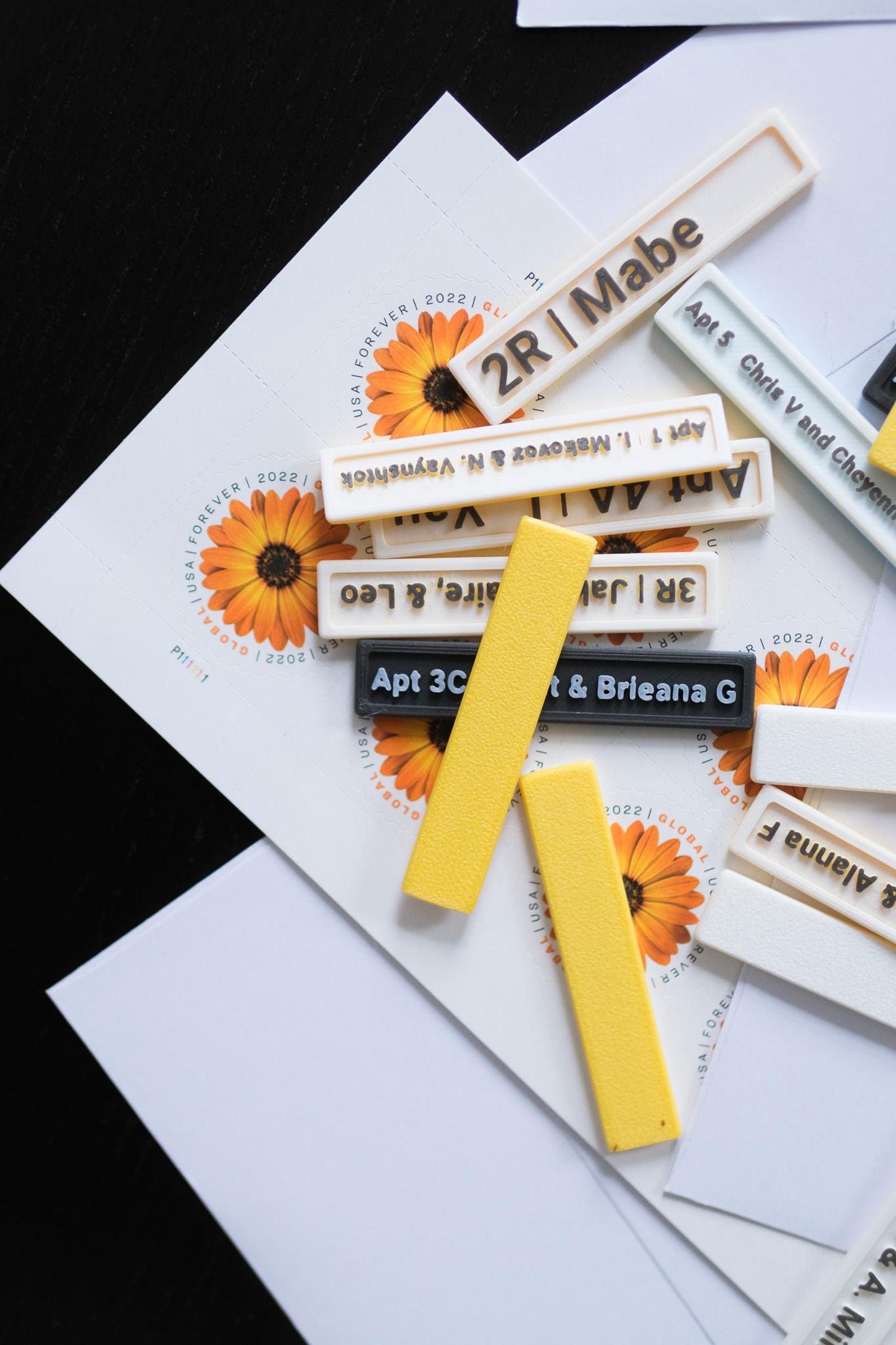 Custom Name Plate for Mailbox With Adhesive Tape - No Junk Mail! - Etsy
