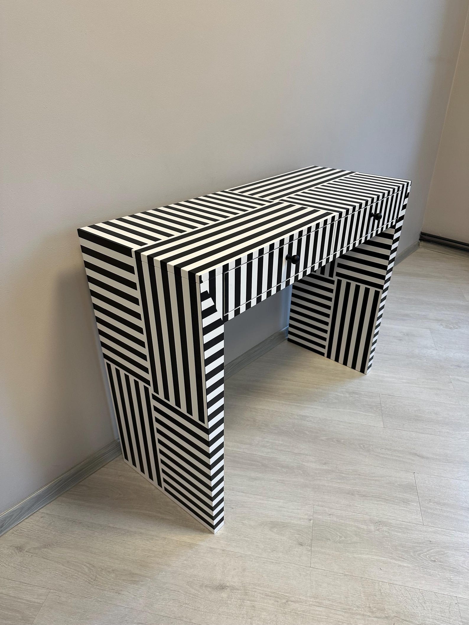 Console Table, Optical Illusion Furniture, Handmade Designer Desk ...