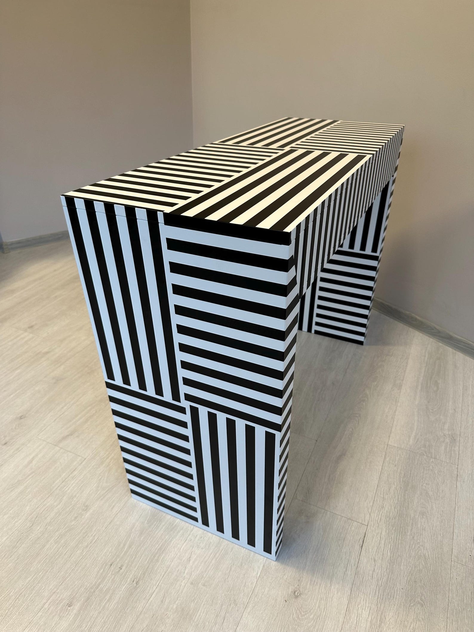Console Table, Optical Illusion Furniture, Handmade Designer Desk ...
