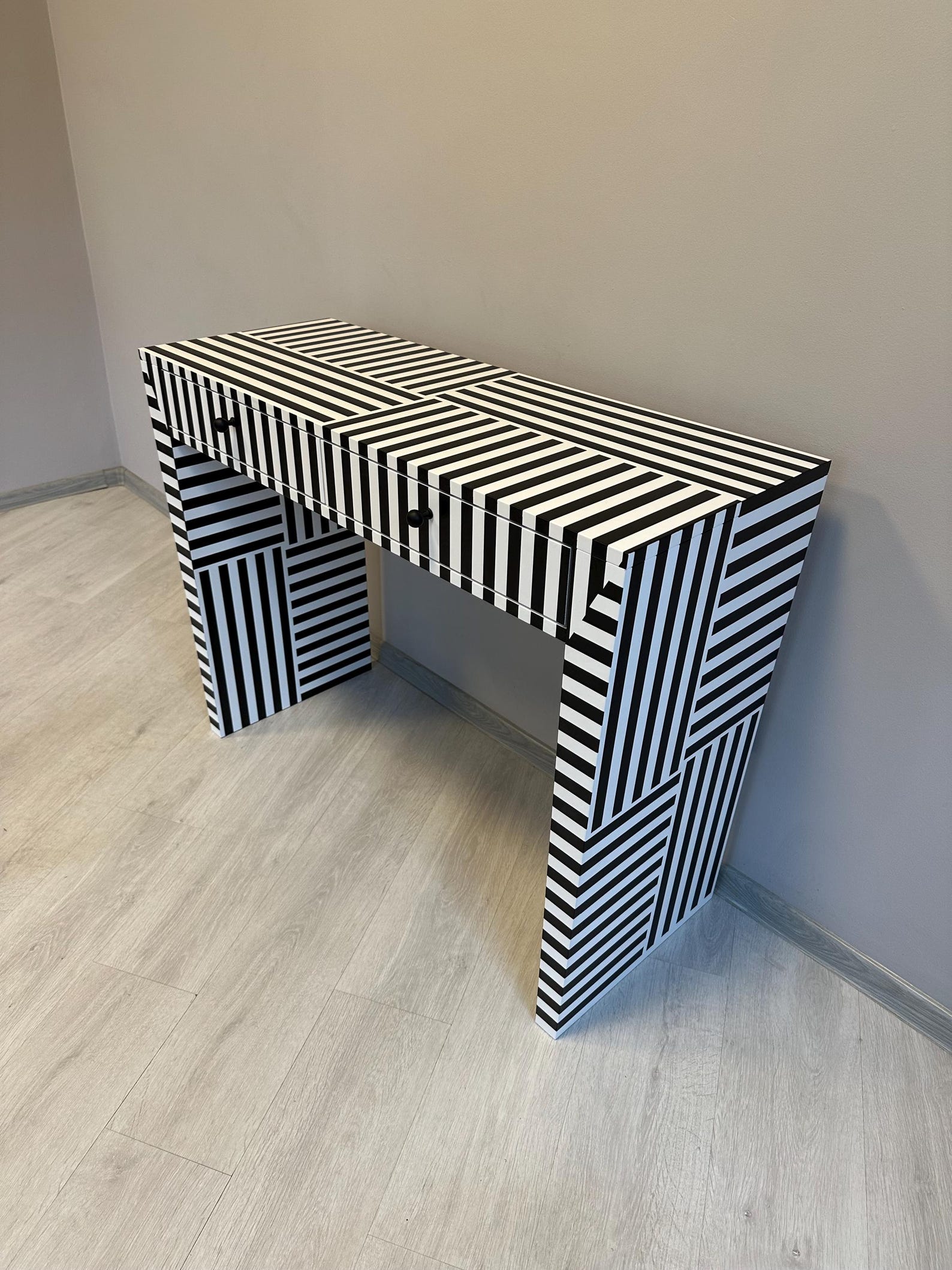 Console Table, Optical Illusion Furniture, Handmade Designer Desk ...