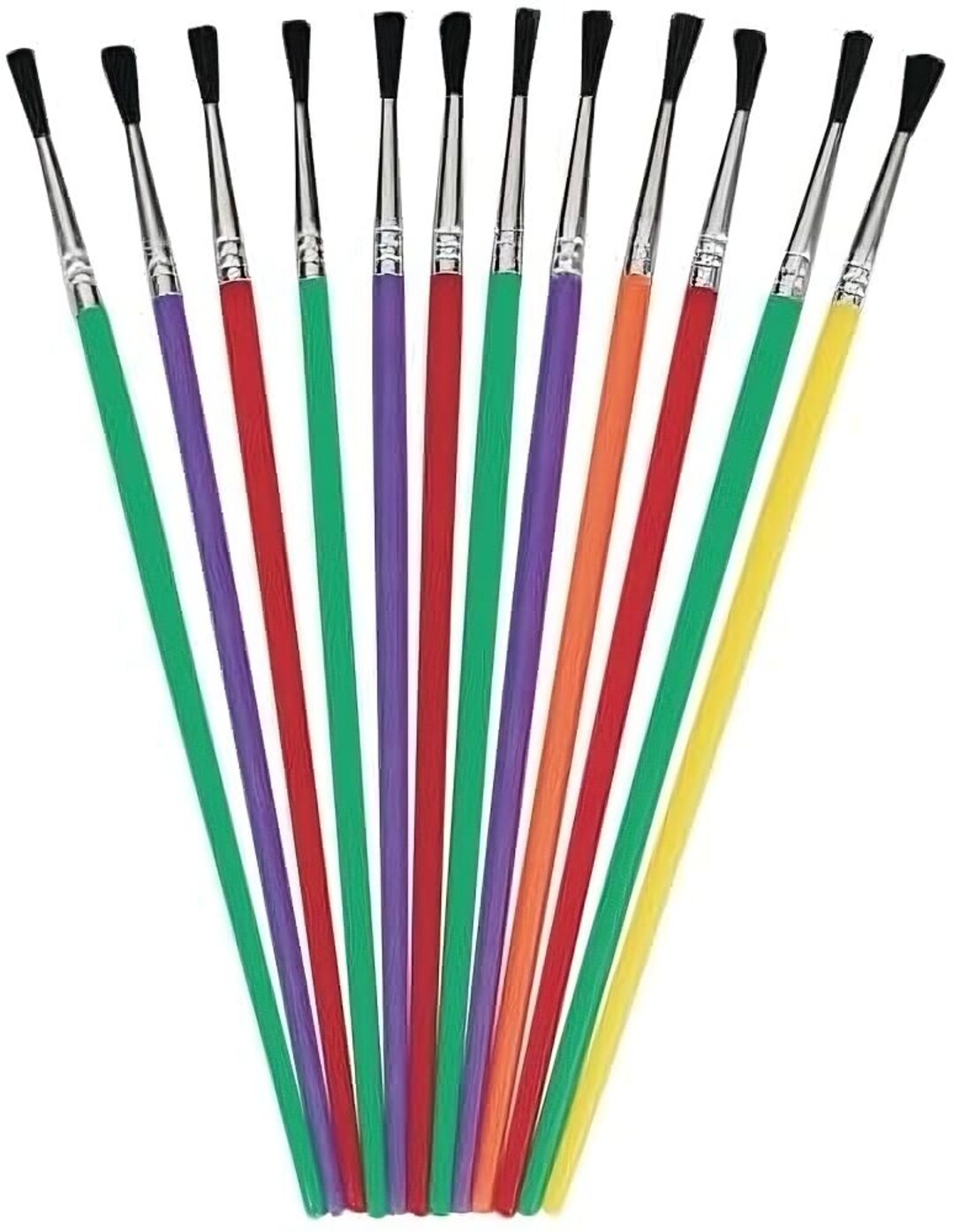 Goods Classic Kids Paintbrush Set - 12 Craft Paintbrushes for ...