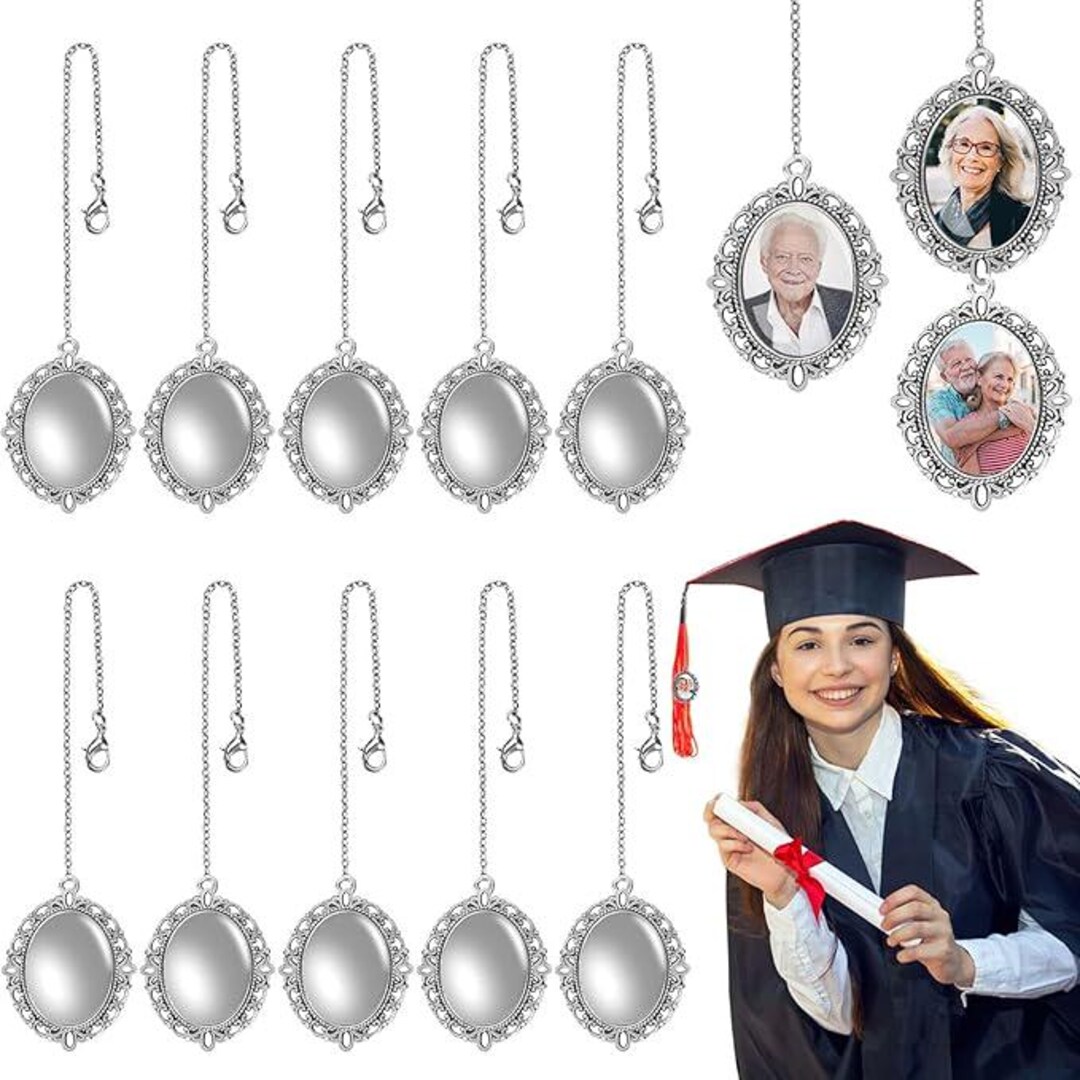 10 Pcs Graduation Cap Charm, Graduation Memorial Tassel Charm 2025 ...