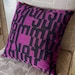 Mid Century Modern Pillow Cover Maharam LETTERS Pattern Fabric Warm ...