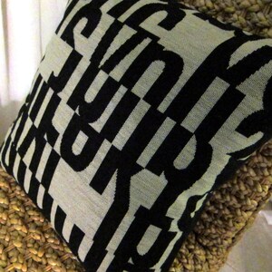 Mid Century Modern Pillow Cover: Maharam LETTERS Fabric, Gunnar ...