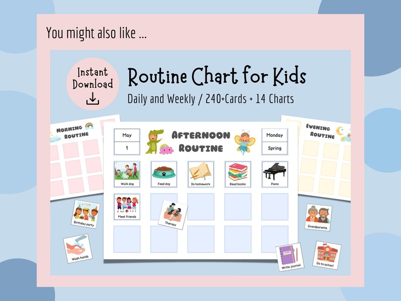 Printable Visual Grocery List for Kids, Shopping List for Children, My ...