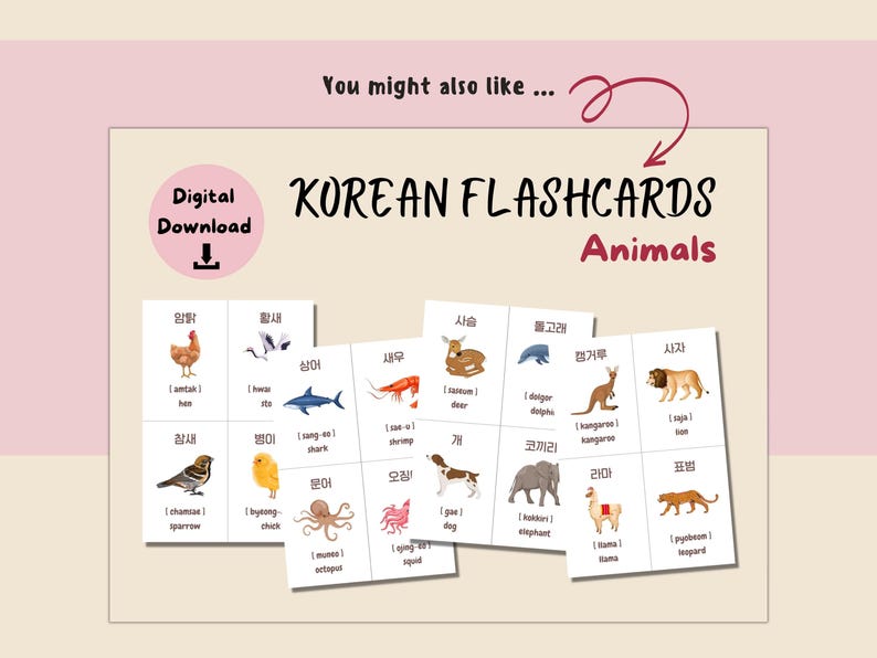 Korean Body Parts Flashcards, Learn Korean Vocabulary, Korean Vocab ...