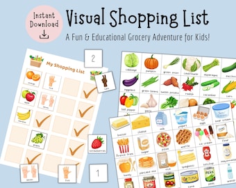 Grocery List for Kids! - Etsy