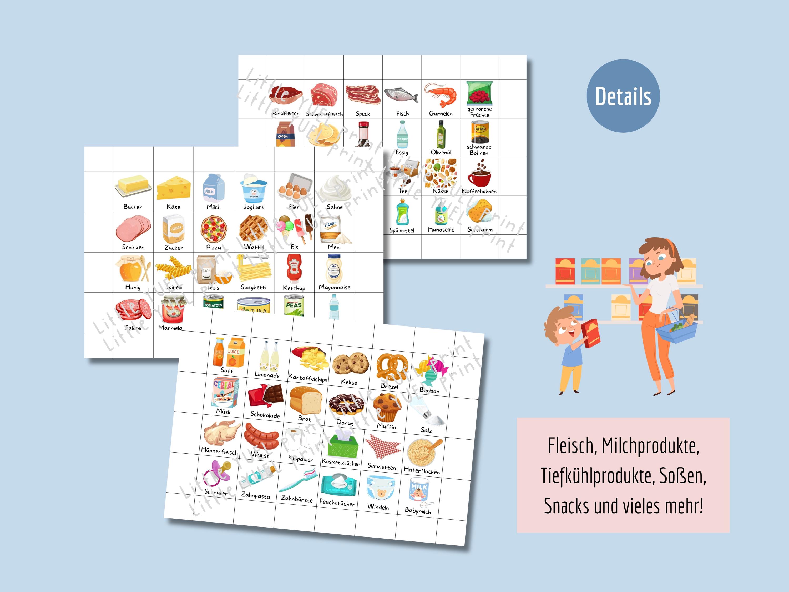 Printable Visual Shopping List for Kids – My First Shopping Trip With ...