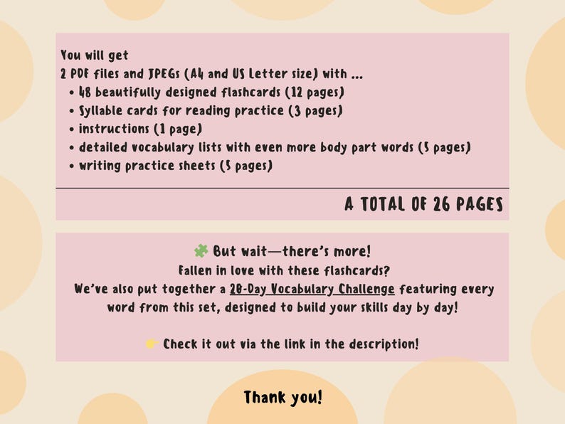 Korean Body Parts Flashcards, Learn Korean Vocabulary, Korean Vocab ...