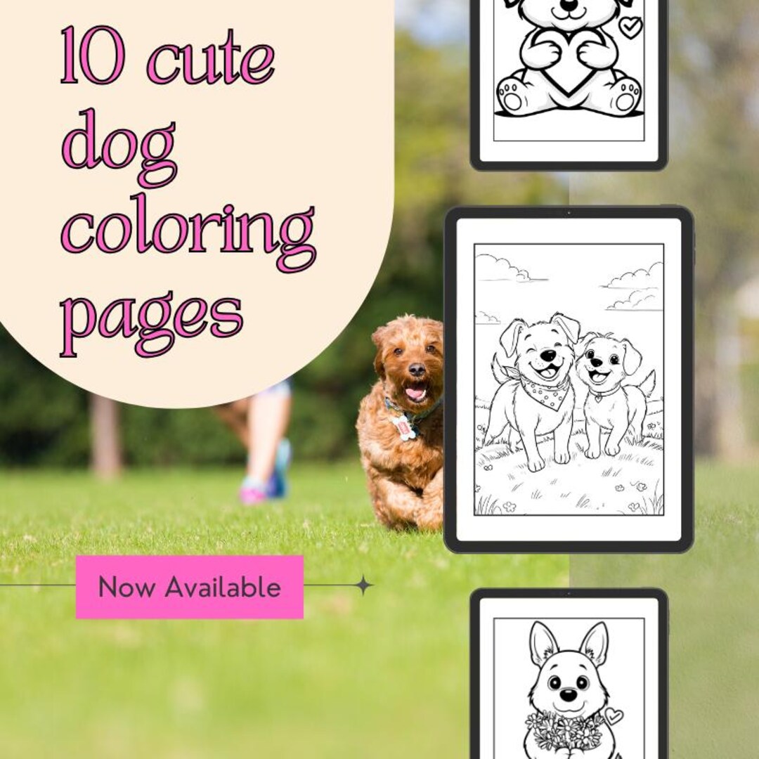 Puppy Coloring Book, Dogs Coloring Pages, Dog Coloring Sheets, Animal ...
