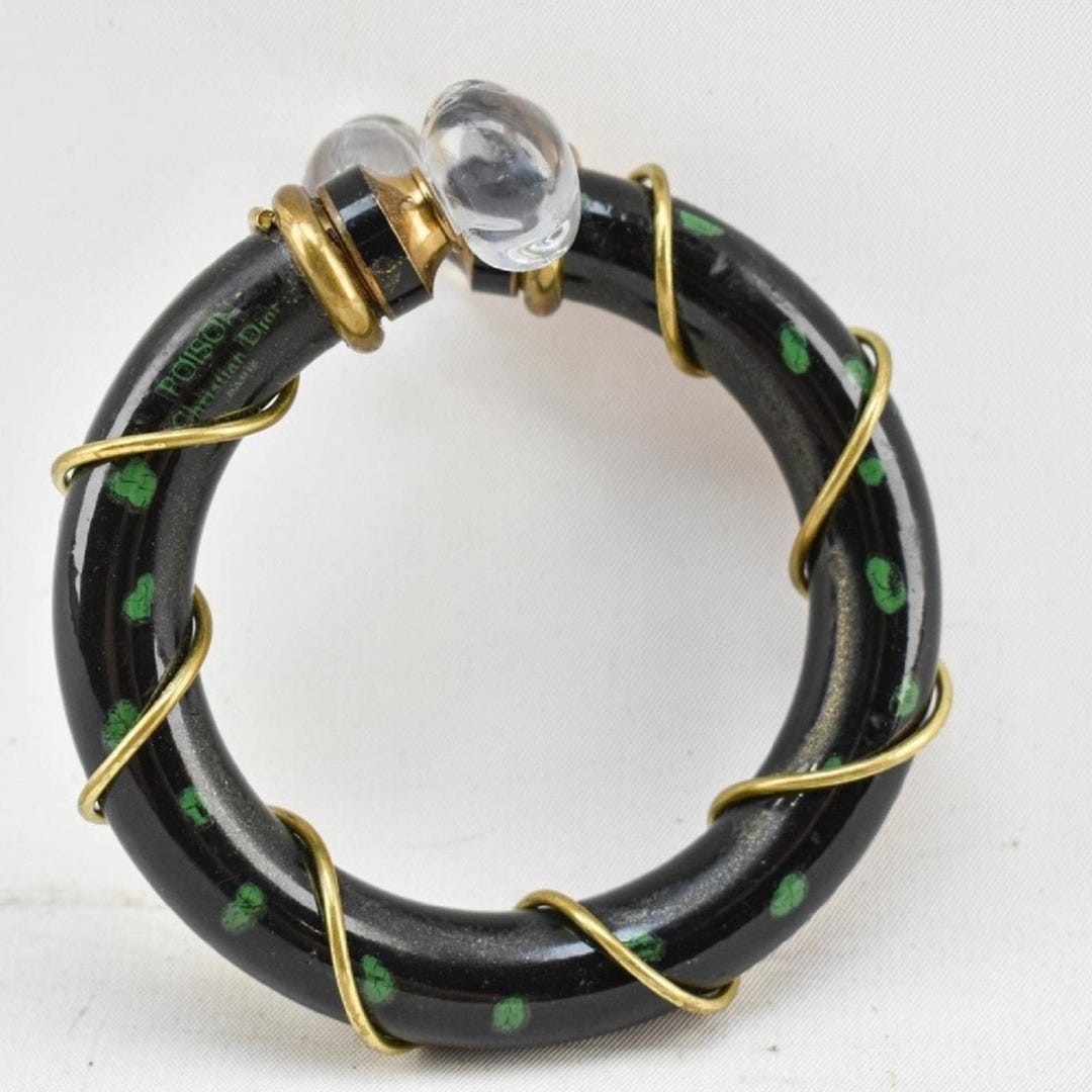 Rare Christian Dior “poison” Perfume Bangle Bracelet - Etsy