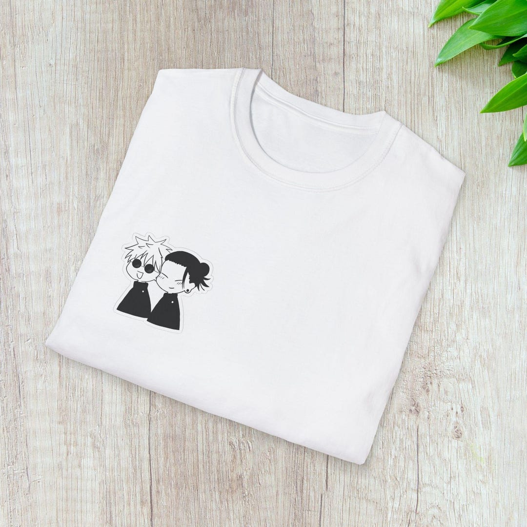 Jujutsu Kaisen Chibi Gojo Geto Shirt, Minimalist Anime Shirt, Cute ...