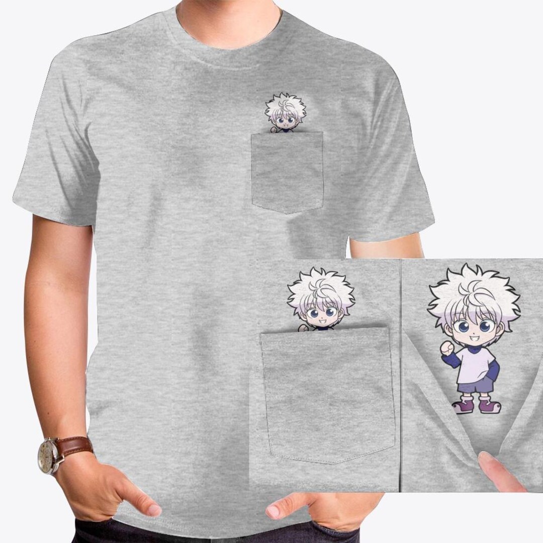 Hunter X Hunter Killua T-shirt, Anime Apparel, Japan, Manga, Pocket ...