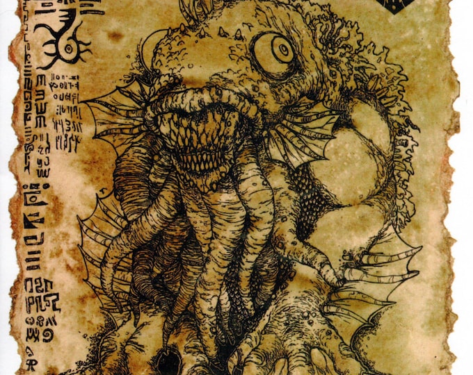 The Litany of Dagon Scroll Lovecraft Prop LARP Cthulhu | Etsy UK