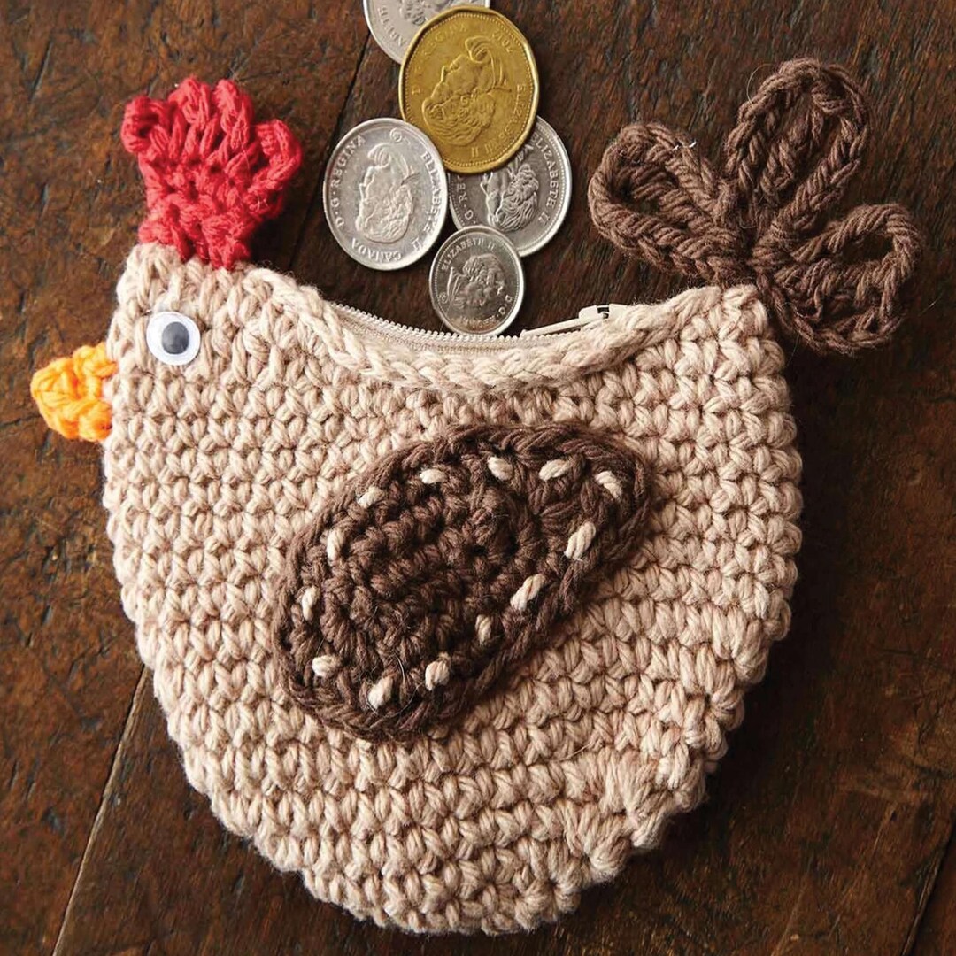 Crochet Chicken Bag Pattern – Cute Farm Animal Pouch (PDF Pattern) - Etsy