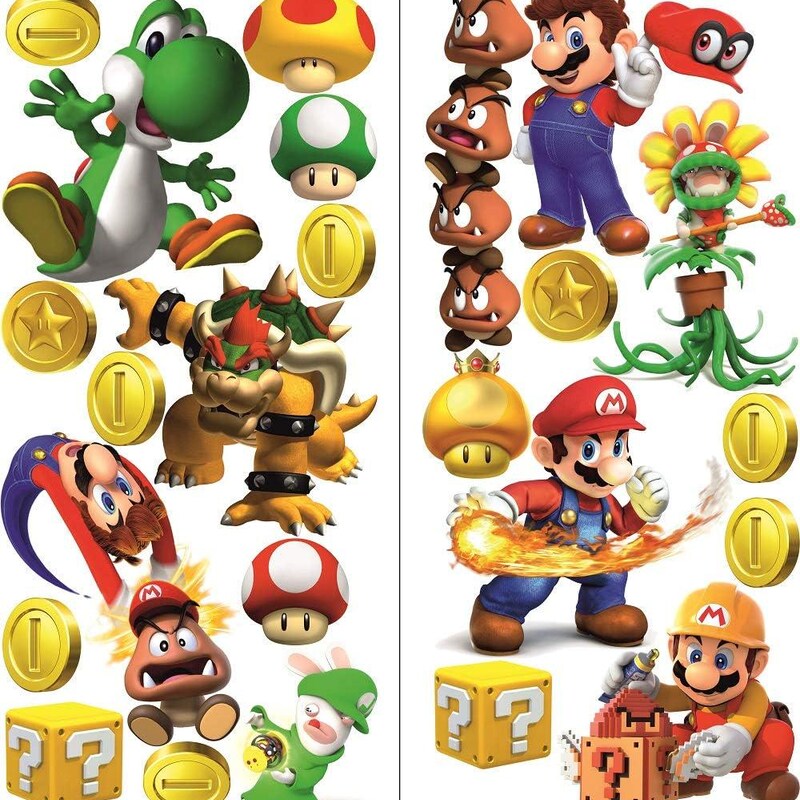 Super Mario Decal - Etsy