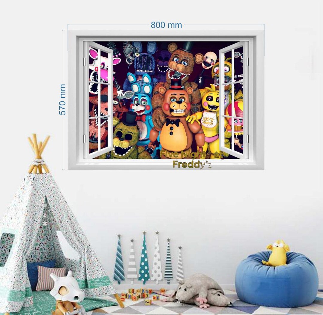 Five Nights in Freddy FNAF Wall Sticker Wall Pictures for Boys Wall Decal 80cm X 57cm - Etsy